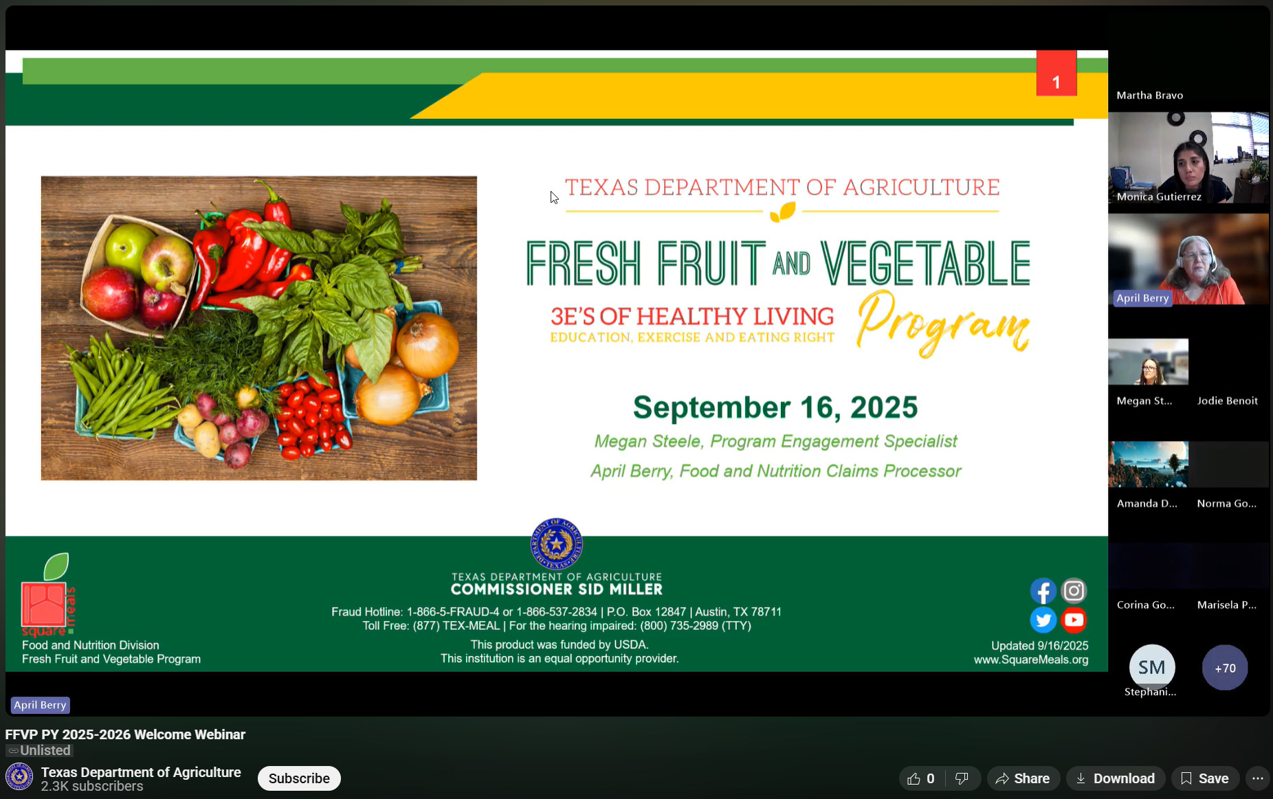 Fresh Fruit and Vegetable Program
