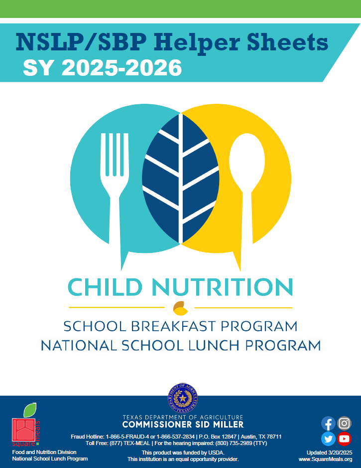 Resources for Child Nutrition Programs