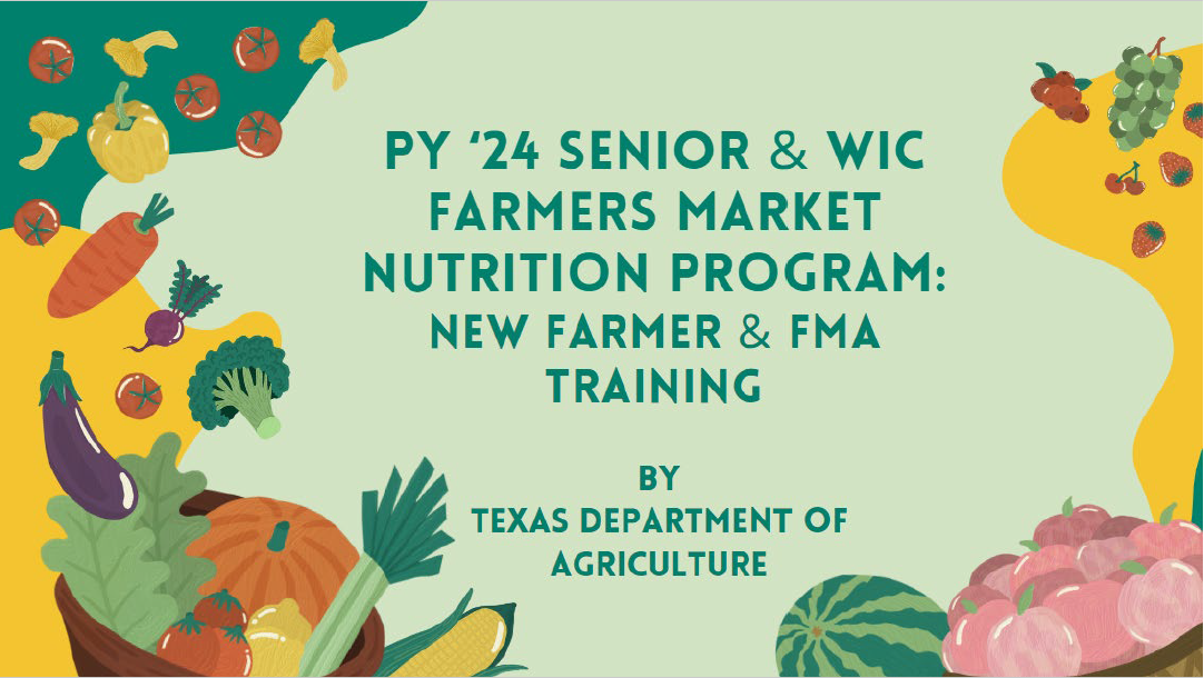 FMNP and SFMNP Training