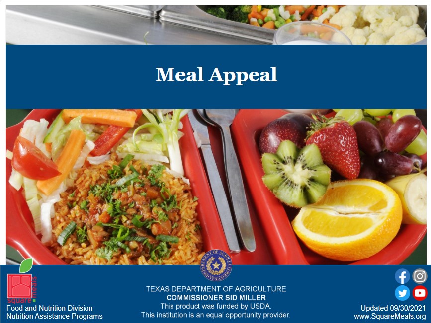 Meal Appeal for School Nutrition Programs